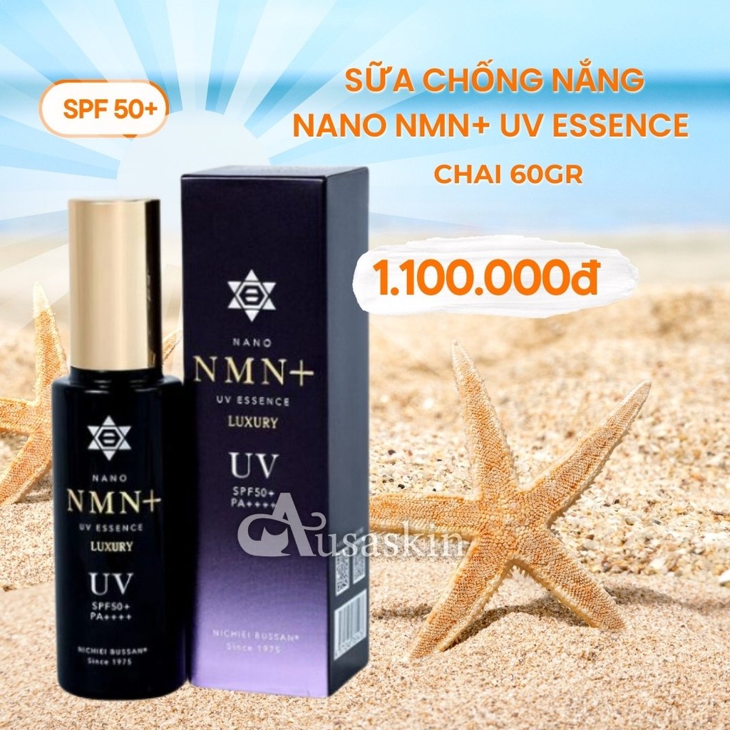 Kem Chống Nắng Nichiei Asia Nano NMN+ UV Essence Luxury SPF50+ PA++++ | AusaSkin